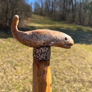 Whale Walking Stick | Made in the USA | Hand Carved Hiking Staff ...