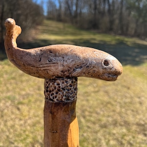 Whale Walking Stick | Made in the USA | Hand Carved Hiking Staff ...