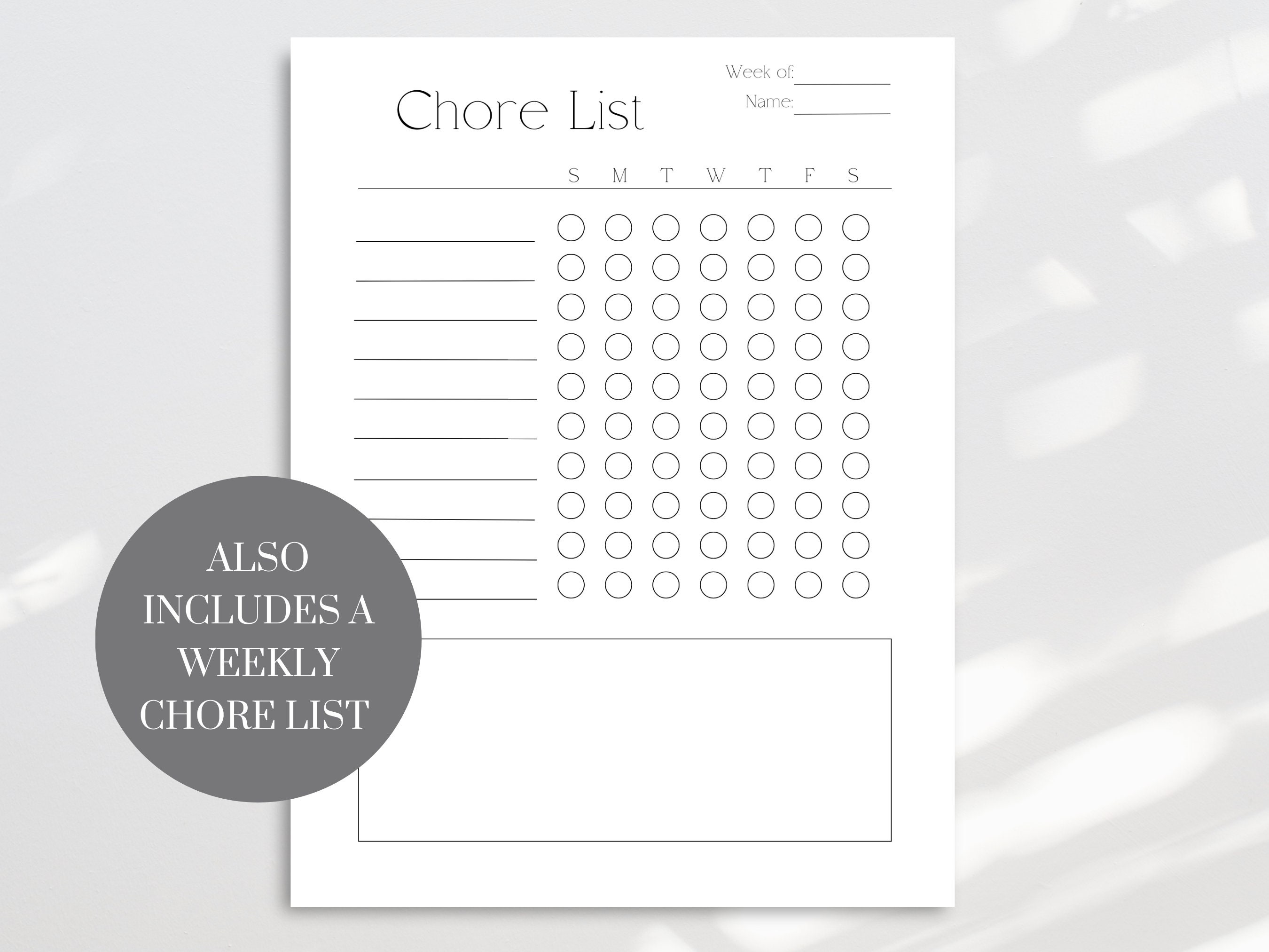Deep Cleaning Checklist Bundle, Spring Cleaning, Weekly Cleaning, Chore ...