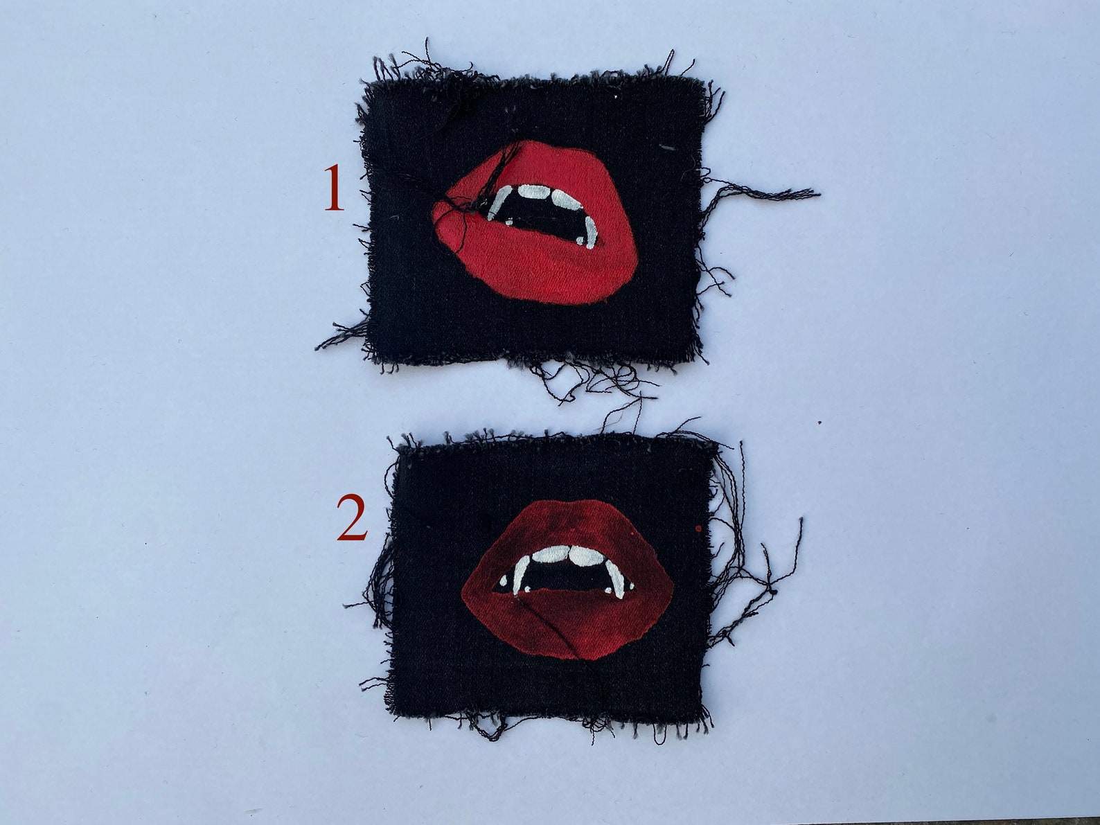 Hand Painted Gothic Patches, Band Patches, Custom Patches - Iron on ...