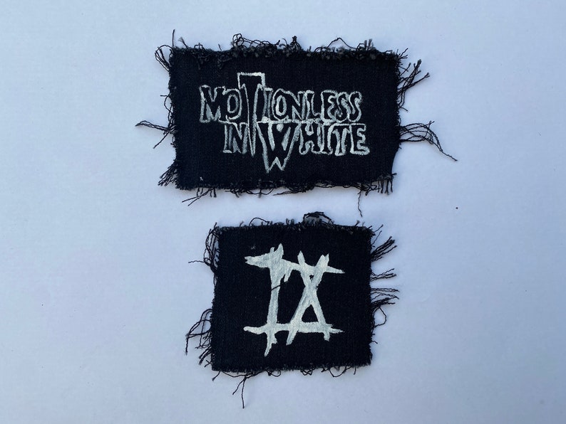 Hand Painted Gothic Patches, Band Patches, Custom Patches - Iron on ...