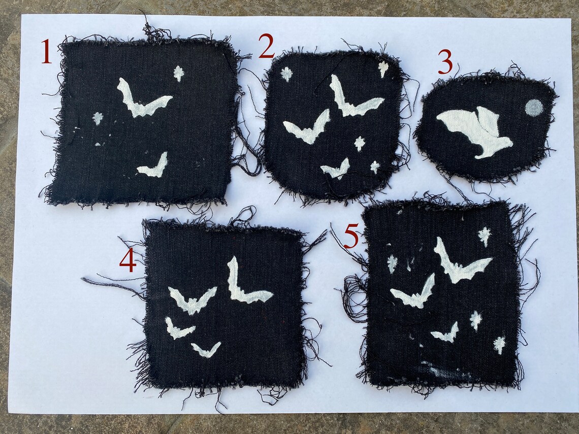 Hand Painted Gothic Patches, Band Patches, Custom Patches - Iron on ...