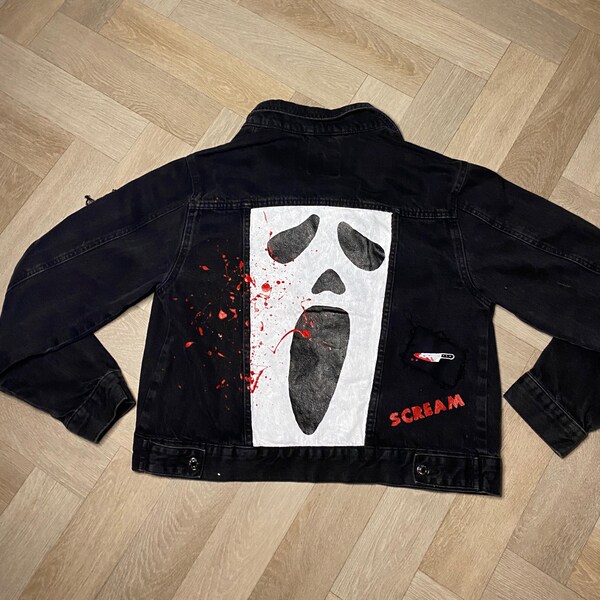 Hand Painted Jacket - Etsy UK