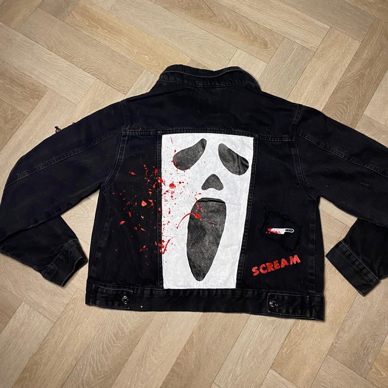 Hand Painted Jacket - Etsy UK