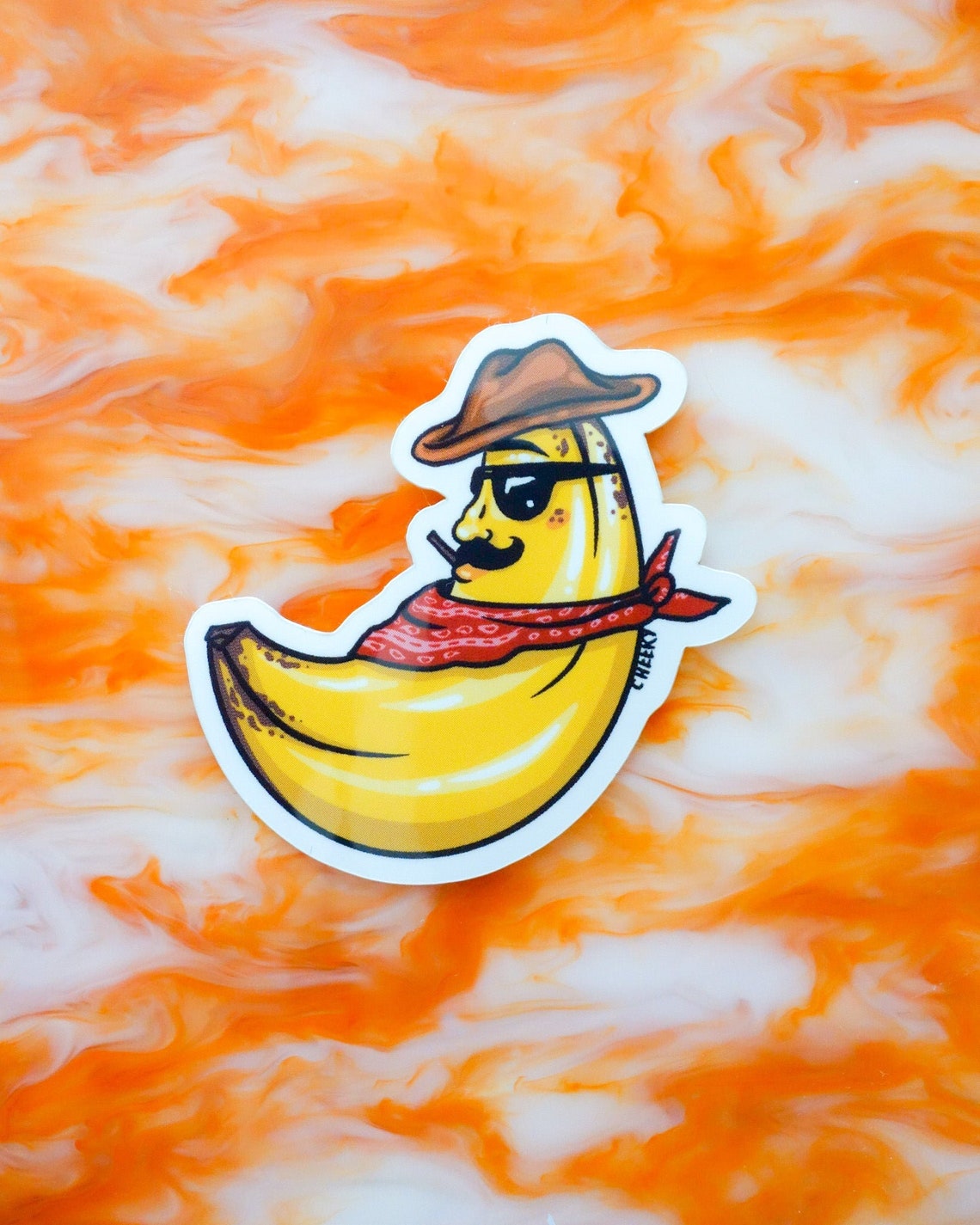 Banana Buzz Vinyl Sticker, Cheeky Decal, Funny Graphic Cartoon, Novelty ...