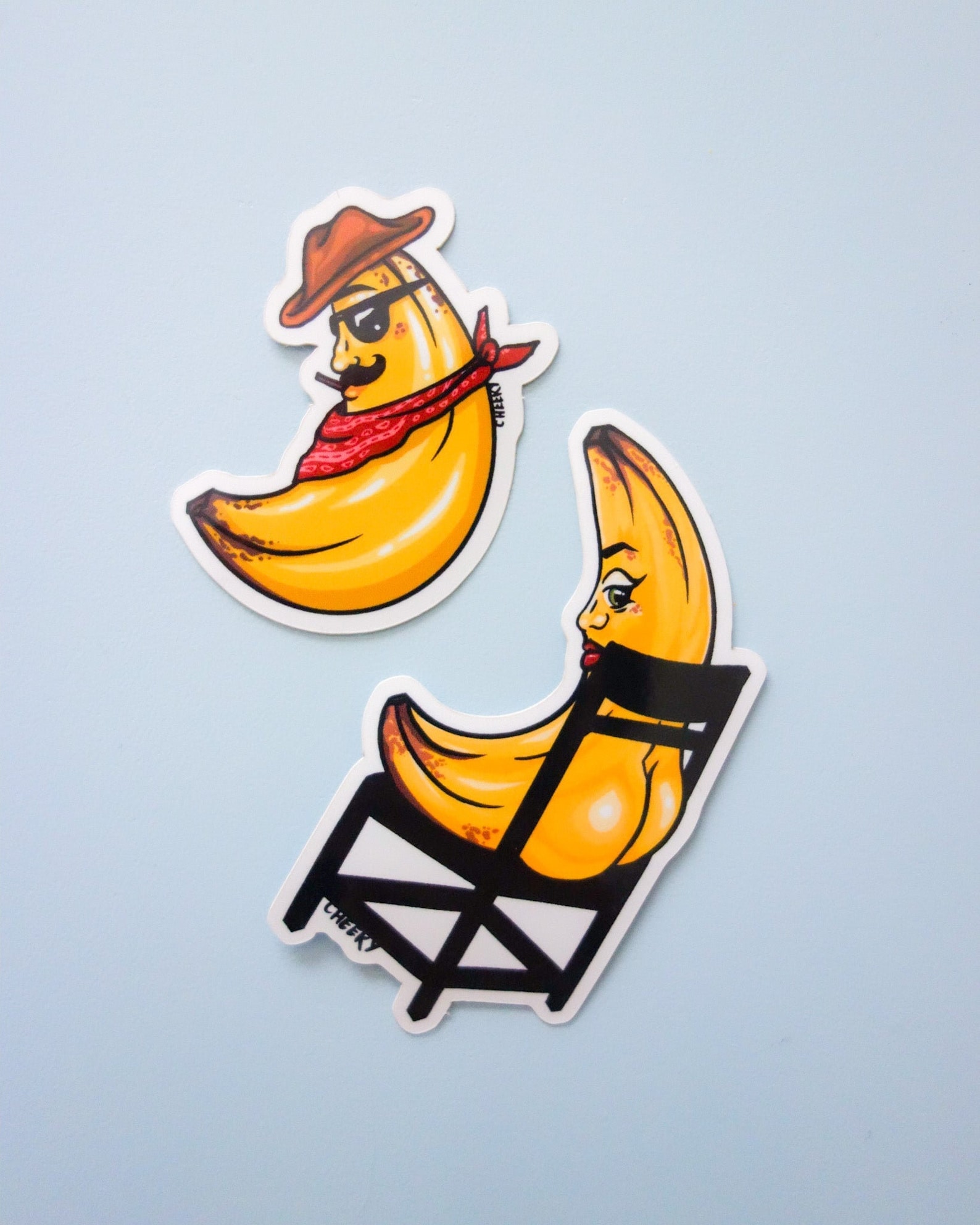 Banana Buzz Vinyl Sticker, Cheeky Decal, Funny Graphic Cartoon, Novelty ...