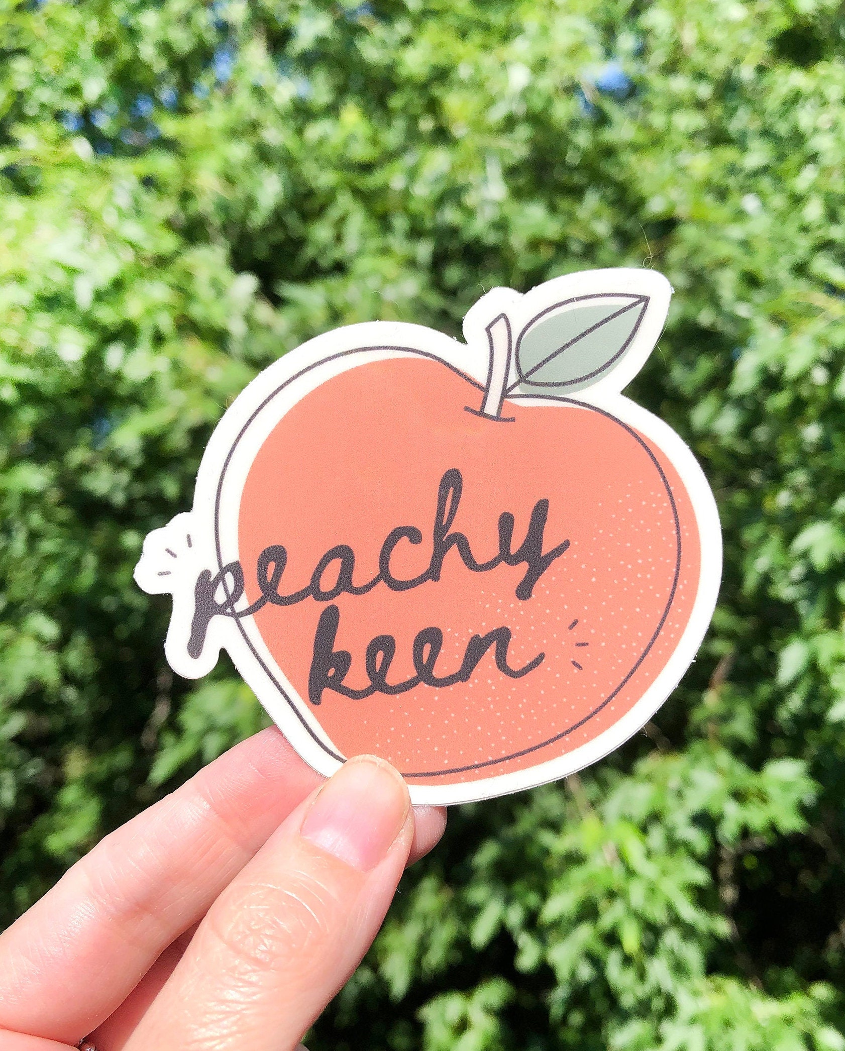 Peachy Keen Vinyl Sticker Peachy Decal Laptop Sticker - Etsy Canada