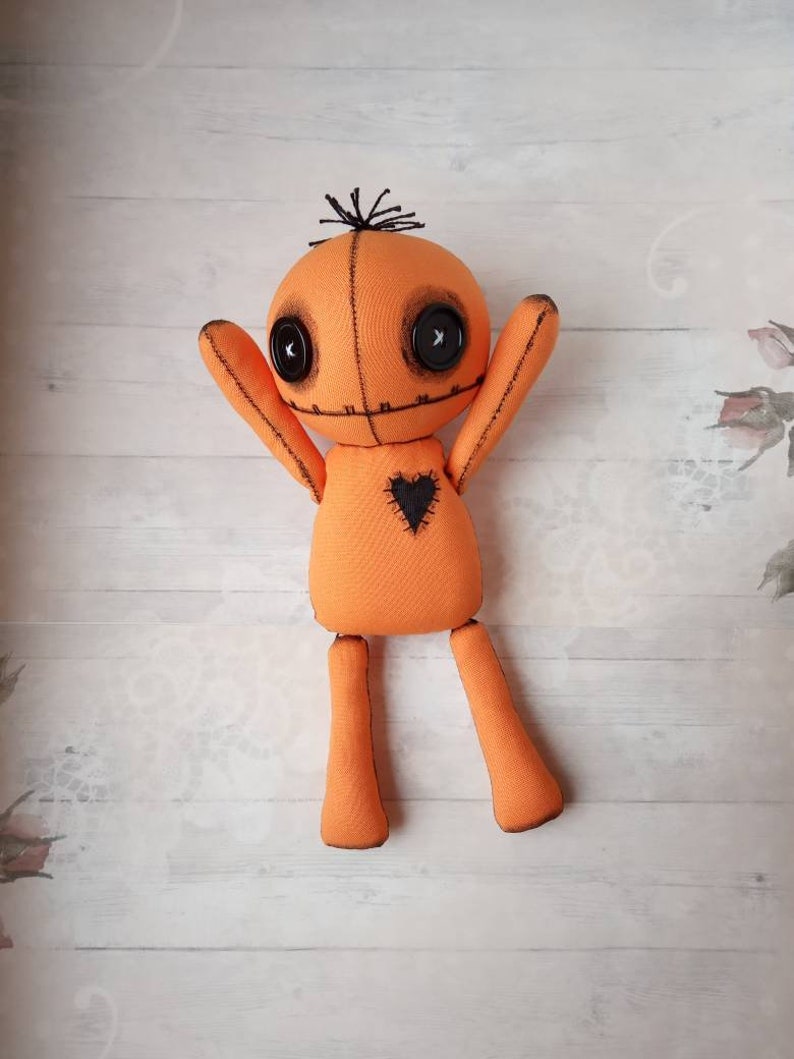 8 Goth Doll Voodoo Doll Handmade Creepy Cute Doll Etsy