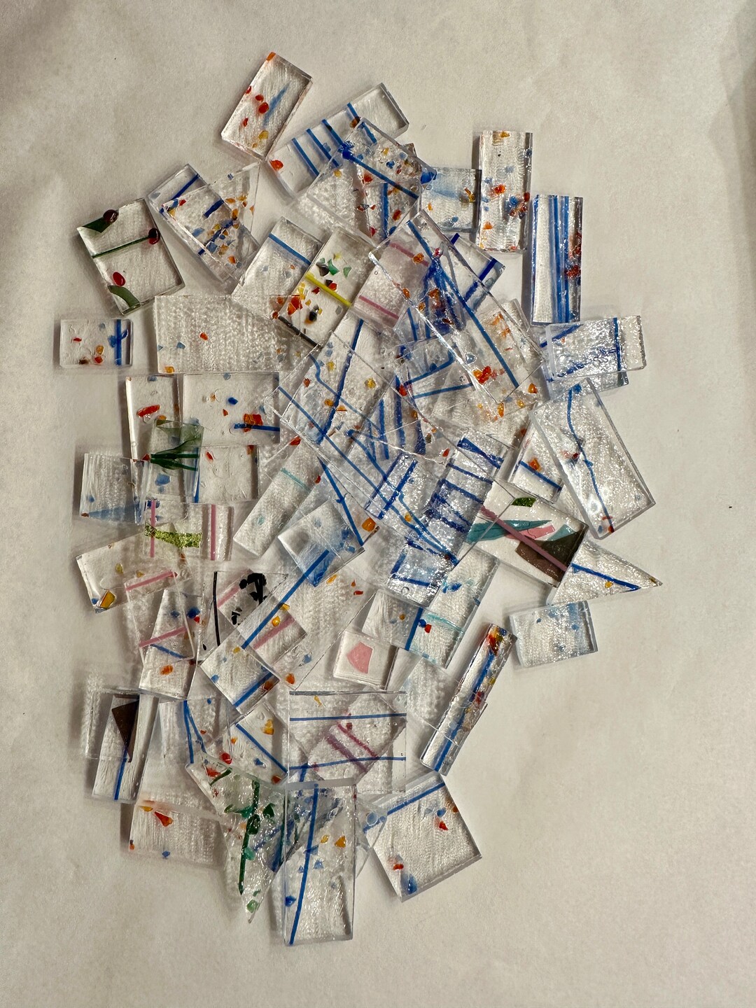 1/2 Lb Hand Cut Shapes of COE 90 Bullseye Stained Glass Pieces - Etsy