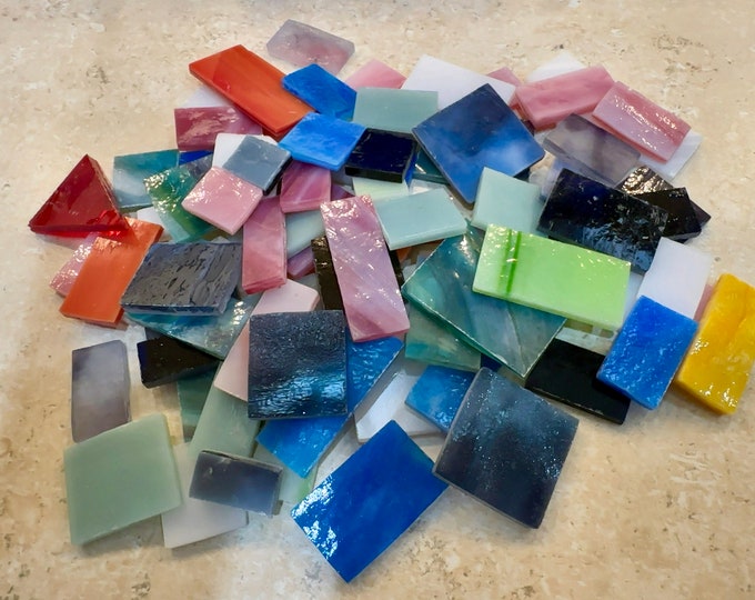 1/2 Lb Hand Cut Shapes of Stained Glass Pieces - Etsy