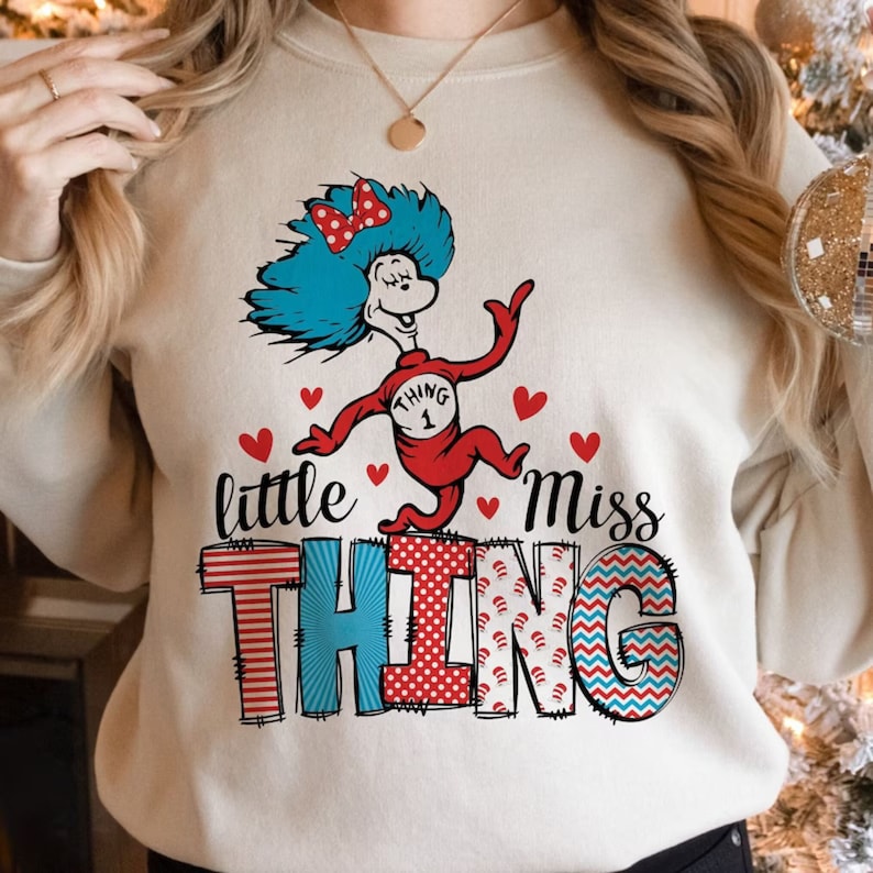 Little Miss Thing PNG Dr. Seuss Png Dr. Seuss Day Png Read Across ...