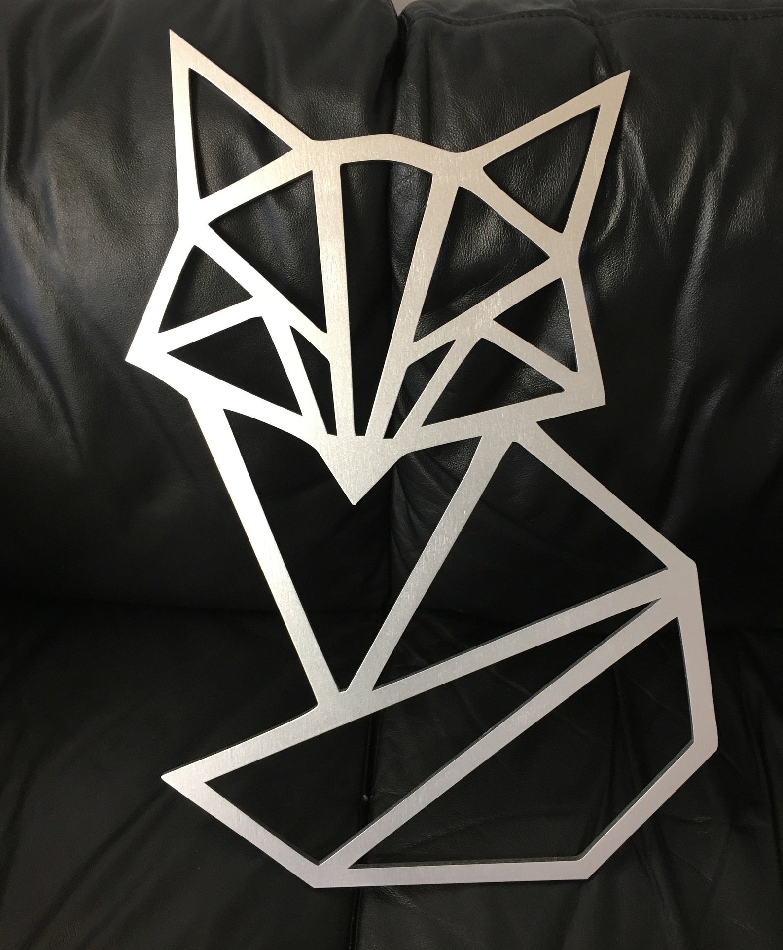 Geometric Wooden Fox Wall Art Wall Decor Stylized Fox - Etsy