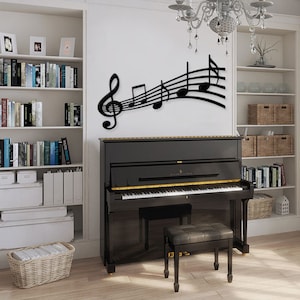 Music Notes Wall Art, Wooden Music Notes, Music Wall Decor, Music ...