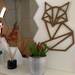 Geometric Fox Wooden Wall Art, Polygonal Animal Decor - Etsy