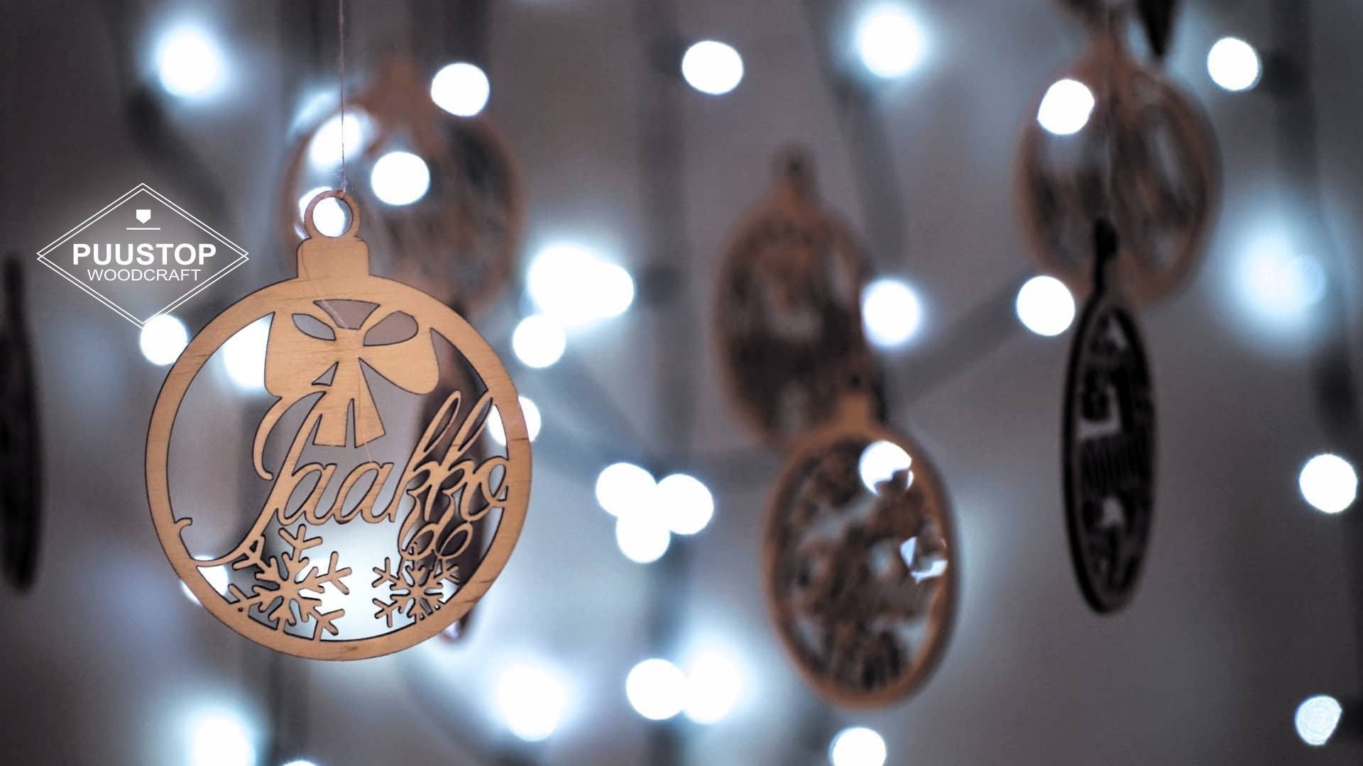 Custom Christmas Baubles Personalised Christmas Pendant in - Etsy