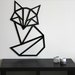 Geometric Fox Polygonal Wooden Fox Wall Art Wall Decor - Etsy