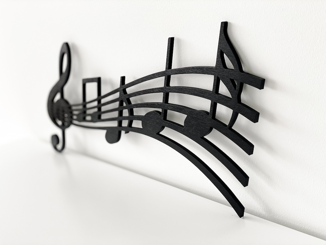 Music Notes Wall Art Wooden Music Notes Music Wall Decor - Etsy