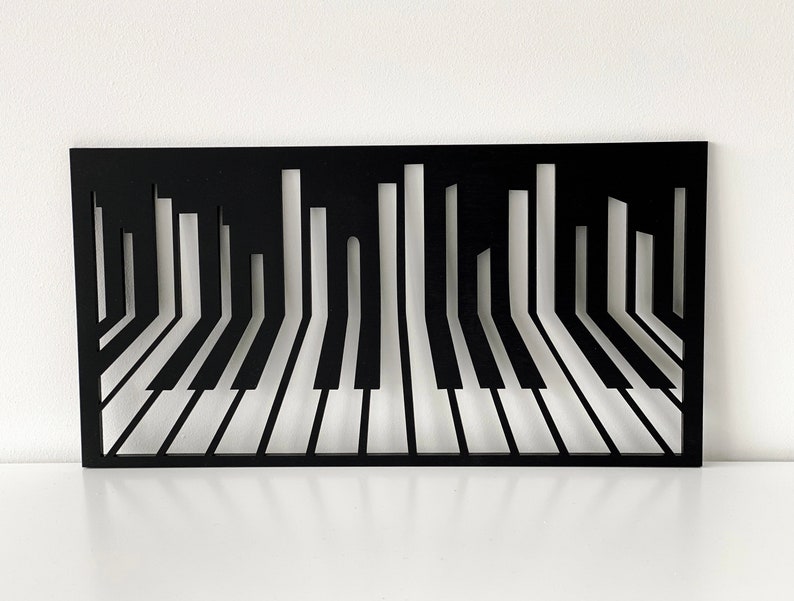 Wooden Piano Keys Wall Art: Music Room Decor - Etsy