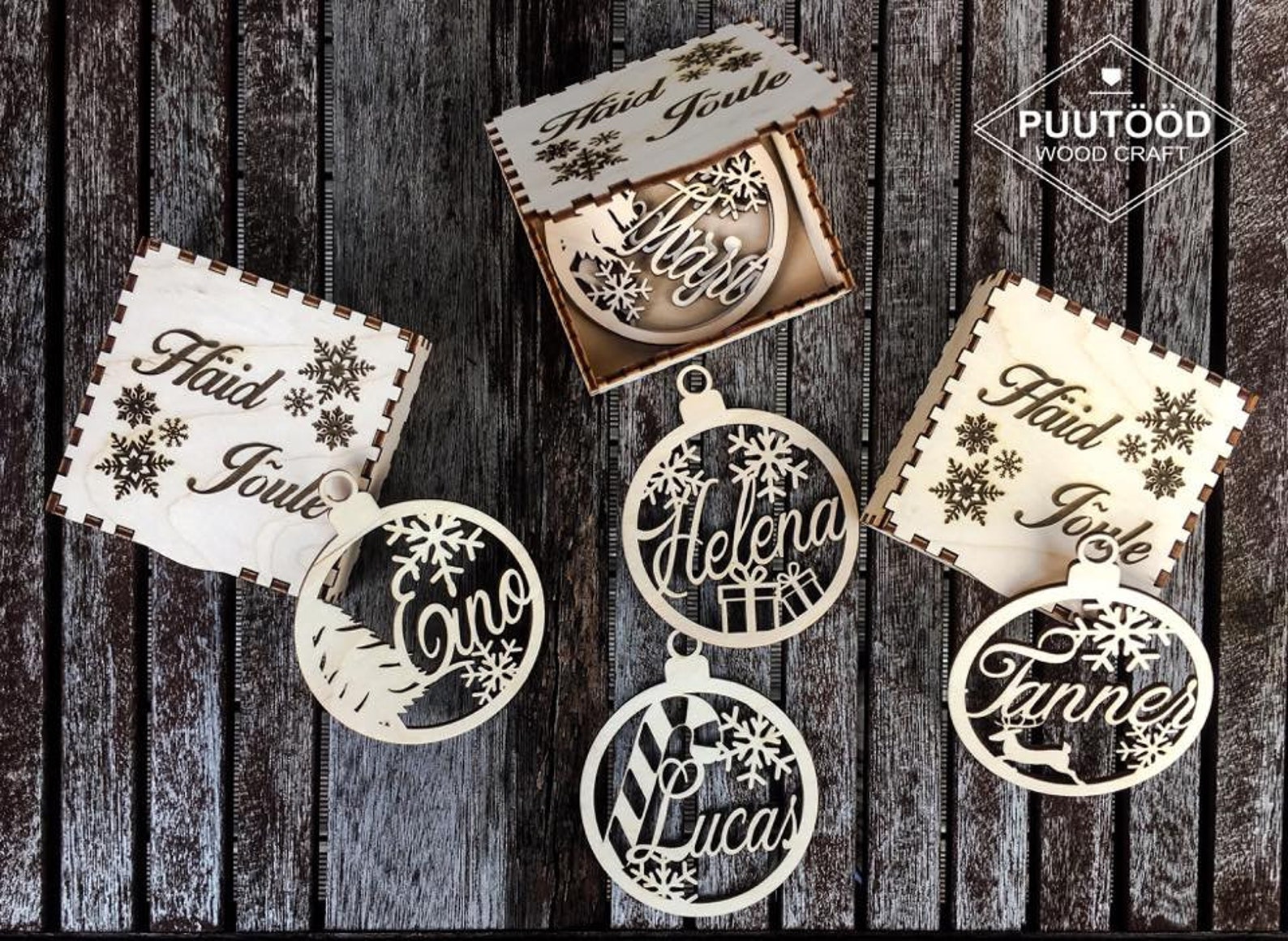 Custom Christmas Baubles Personalised Christmas Pendant in - Etsy