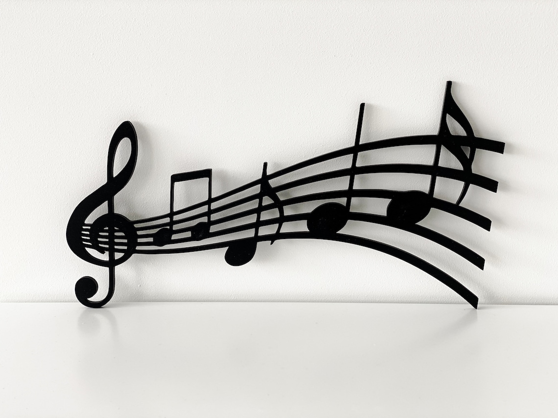 Music Notes Wall Art Wooden Music Notes Music Wall Decor - Etsy