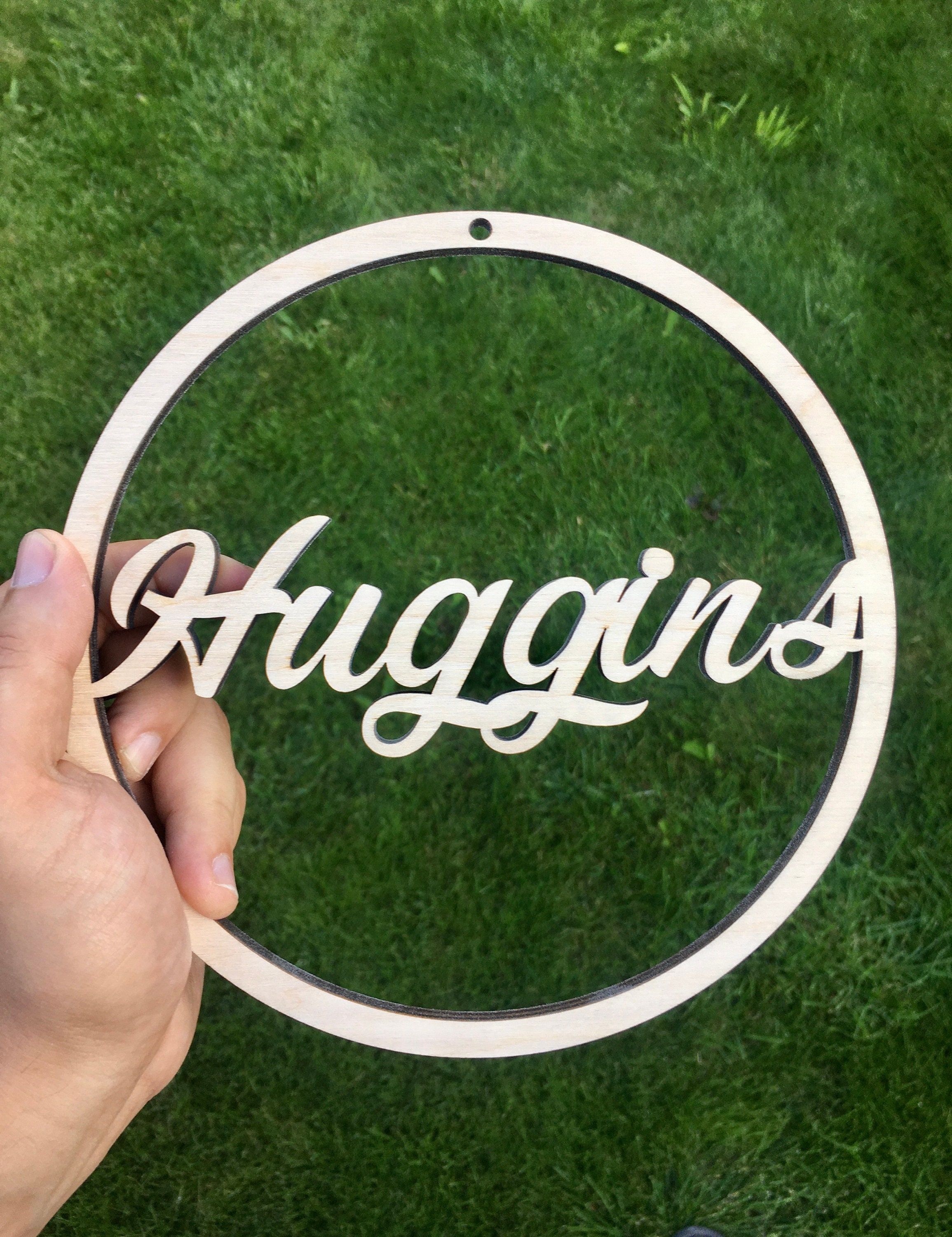 Personalized Wooden Monogram, Front Door Sign - Etsy