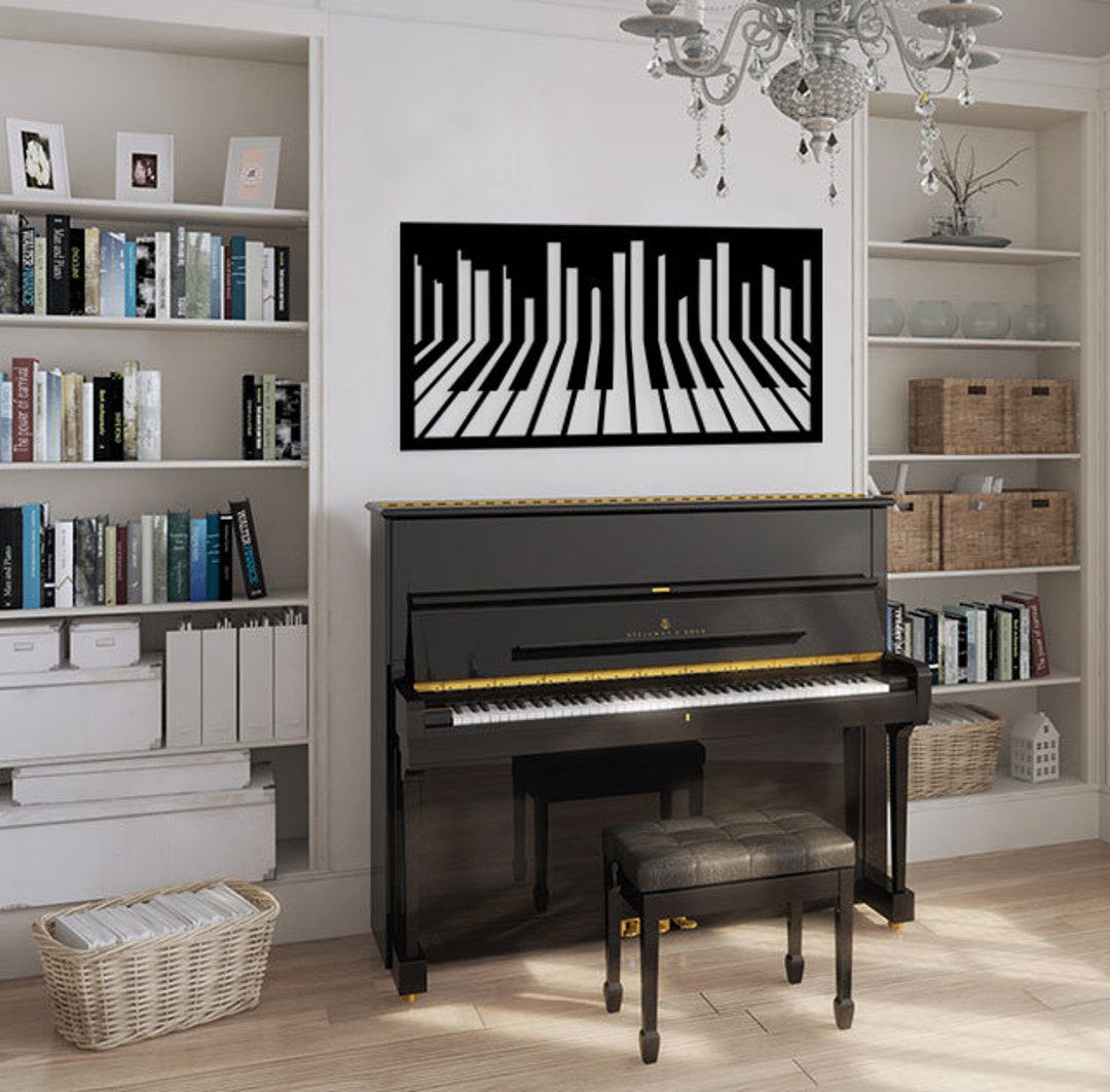 Wooden Piano Keys Wall Art: Music Room Decor - Etsy