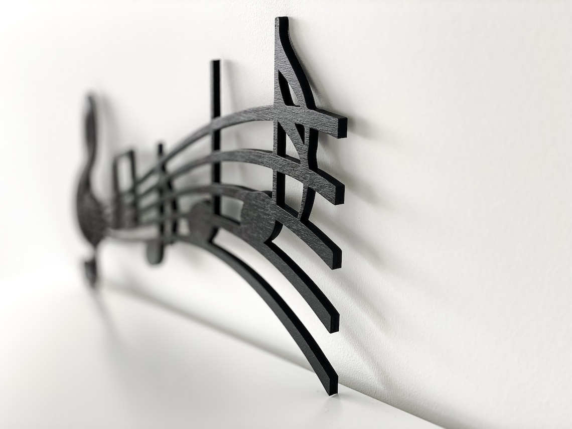 Music Notes Wall Art Wooden Music Notes Music Wall Decor - Etsy