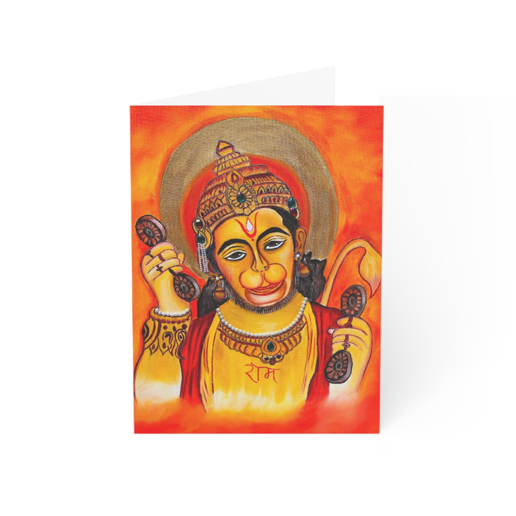Lord Hanuman Greeting Card Greeting Cards 1, 10, 30, and 50pcs - Etsy