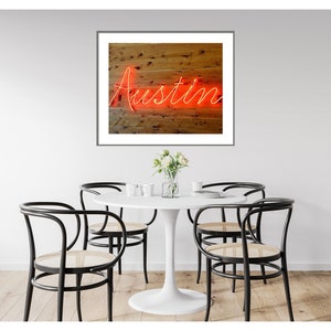 Austin Texas Photography, Austin Neon Sign, Red Neon Sign Art, Austin ...