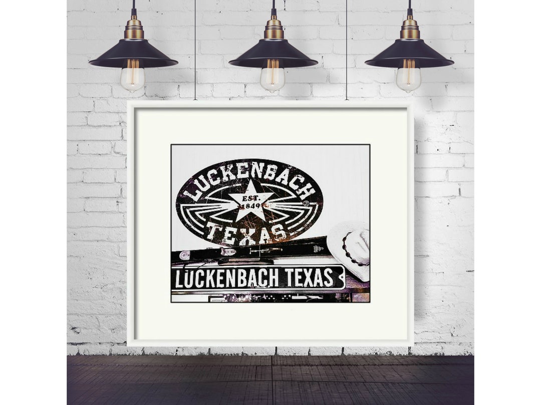 Luckenbach Texas Sign Photo: Texas Hill Country Wall Art - Etsy
