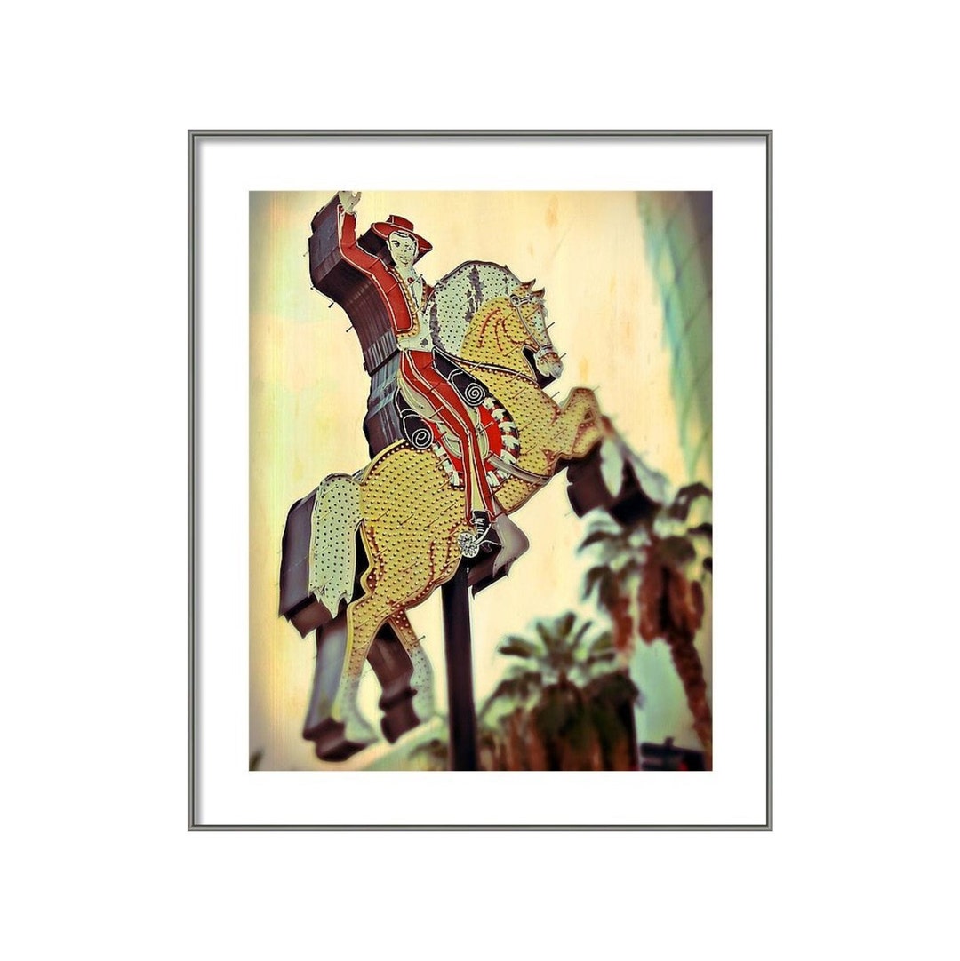Las Vegas Photography, Cowboy Neon Sign, Las Vegas Print - Etsy
