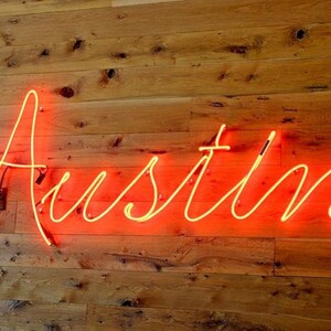 Austin Texas Photography, Austin Neon Sign, Red Neon Sign Art, Austin ...