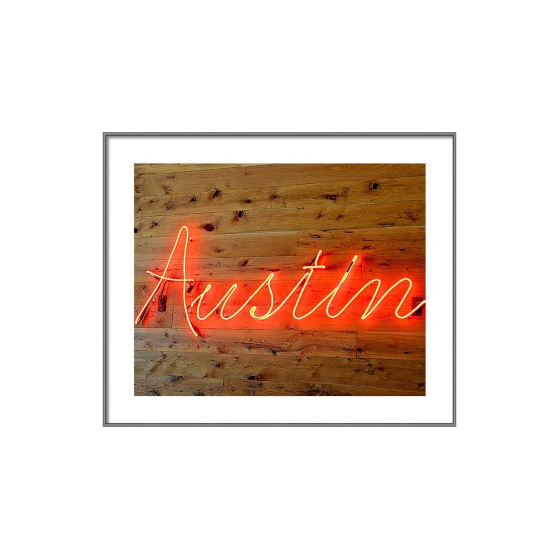 Austin Texas Photography Austin Neon Sign Red Neon Sign Art | Etsy