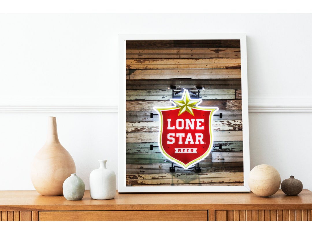 Texas Photography, Lone Star Beer Sign, New Braunfels, Texas Hill ...