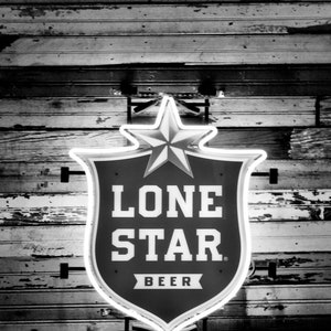Texas Photography, Lone Star Beer Sign, New Braunfels, Texas Hill ...