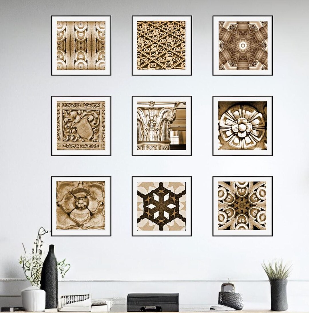 Sepia Prints, Sepia Wall Art, Sepia Art, Kansas City Art, Set of 9 ...