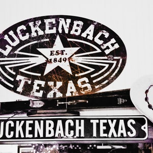 Luckenbach Texas Sign Photo: Texas Hill Country Wall Art - Etsy