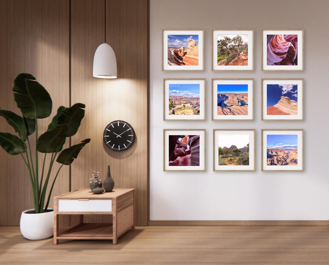 Arizona Wall Art, Arizona Landscape, Southwest Décor, Set of 9 Prints ...