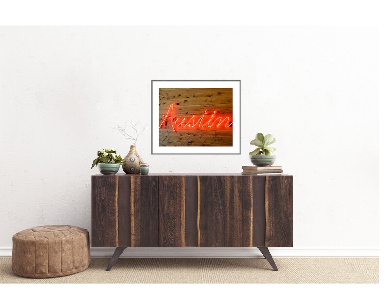 Austin Texas Photography Austin Neon Sign Red Neon Sign Art | Etsy