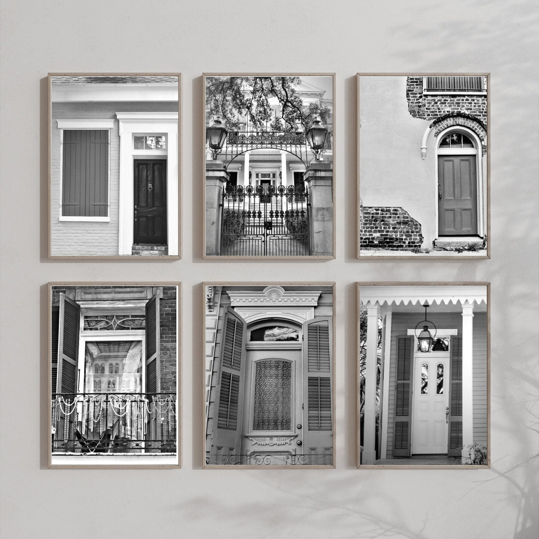 New Orleans Doors Photography Print Set: Vintage Wall Art - Etsy