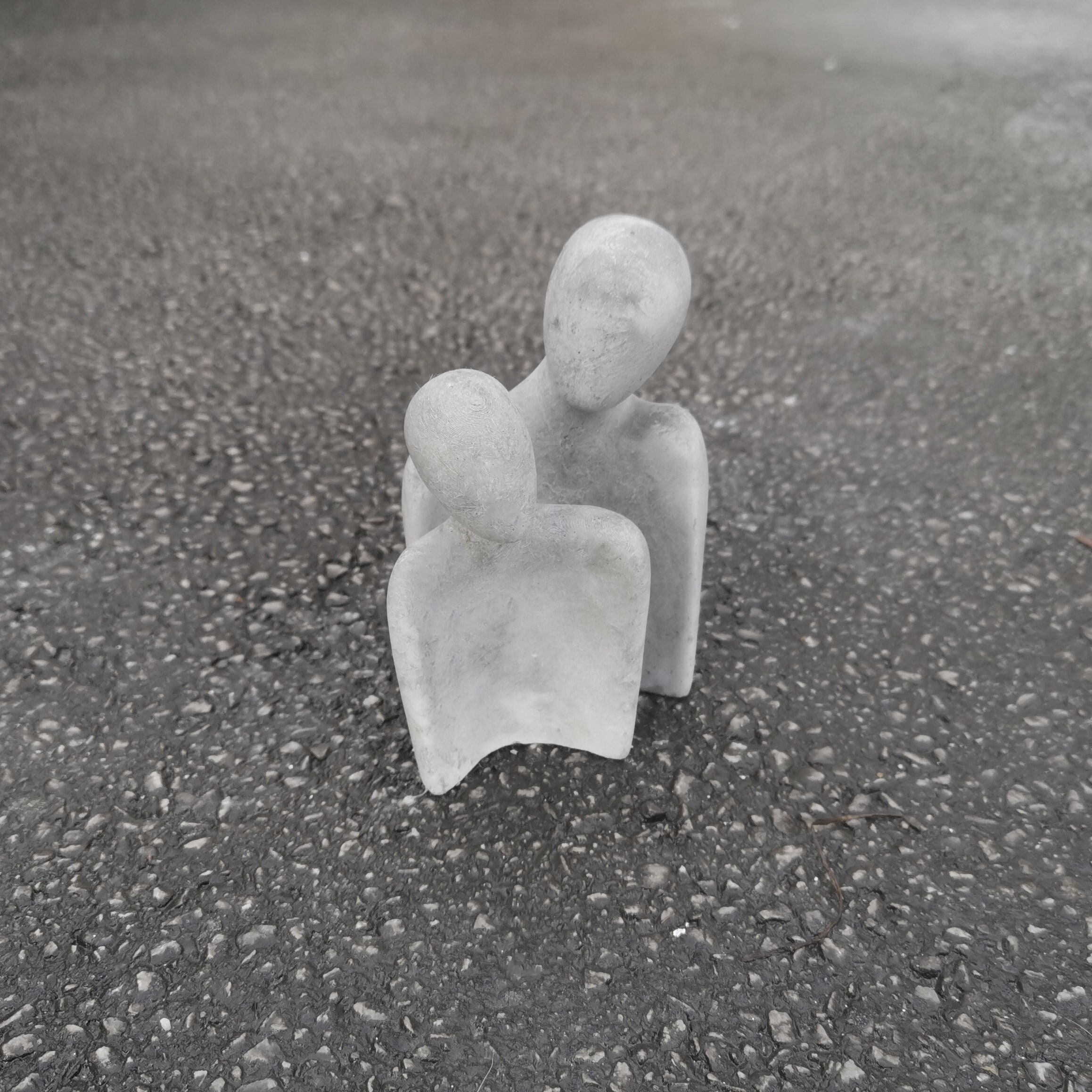 Concrete Couple Ornament. Concrete Figures. Concrete Family. - Etsy