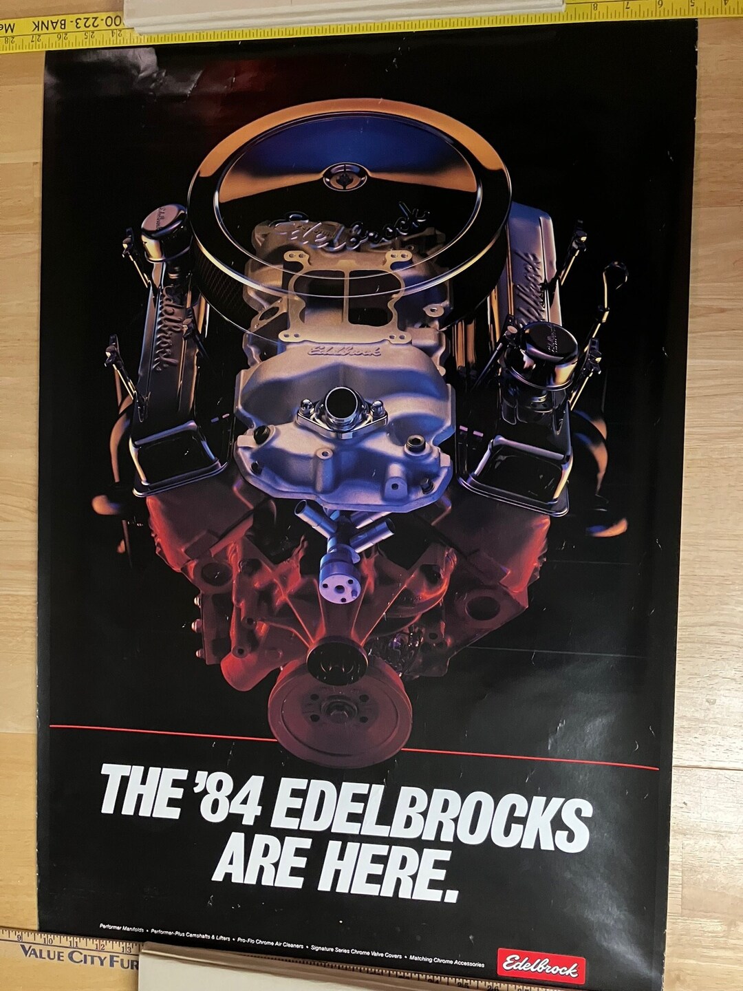 Vintage Edelbrock Performance Paper Poster - Etsy
