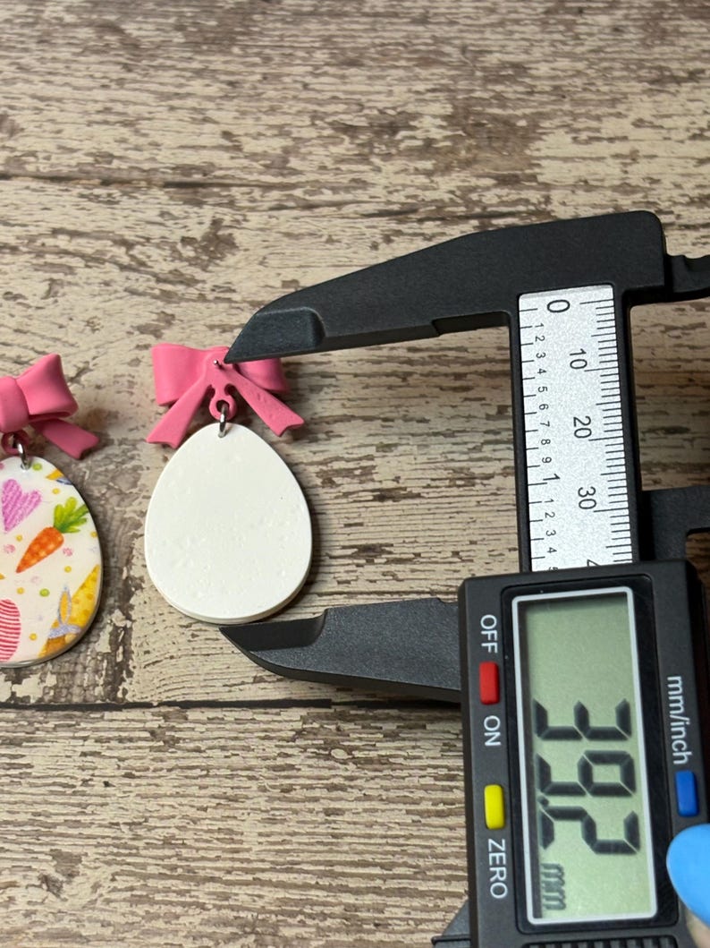 Botanical Easter Egg Dangle Earrings, Wildflower Spring Bow Earrings ...