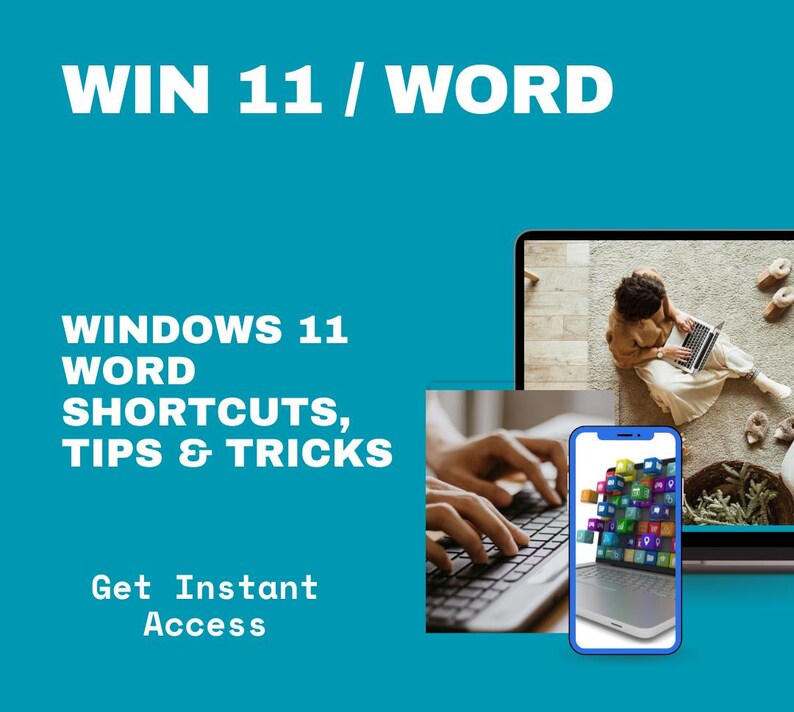 Windows 11 and Word Keyboard Shortcuts, Tips & Tricks PDF Digital ...
