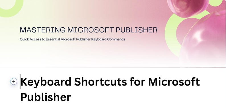Windows 11, Word, Excel, Powerpoint and Publisher Keyboard Shortcuts ...