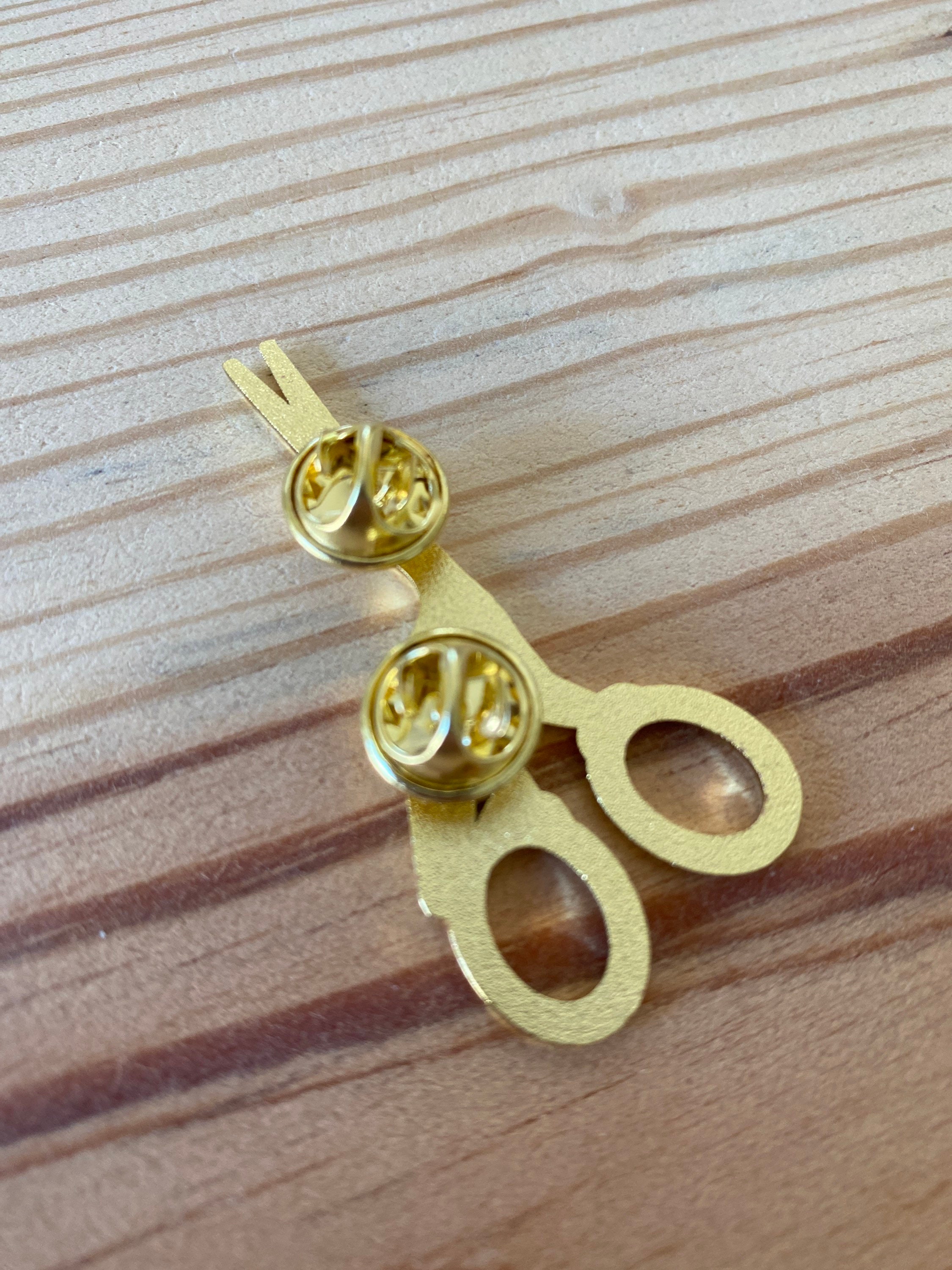 Stork Scissors Enamel Pin Embroidery Sewing Quilting Fiber - Etsy