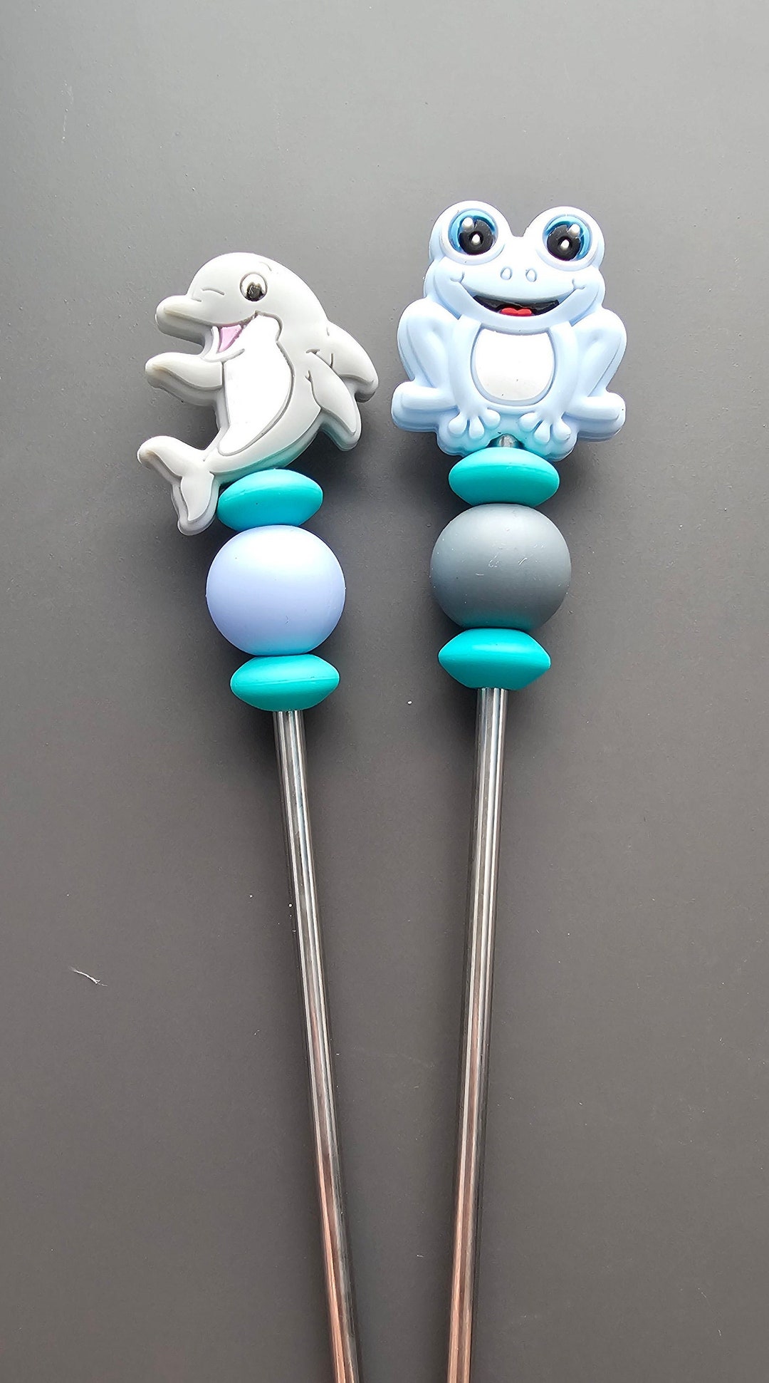 Dolphin and Frog Sewing Sticks - Etsy