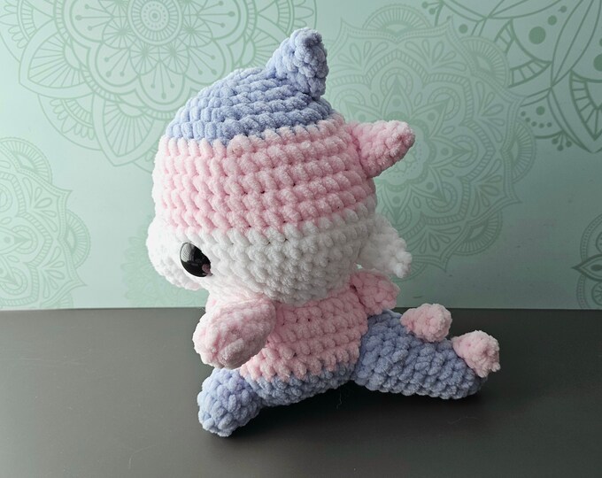 Velvet Trans Dinosaur Plush - Etsy