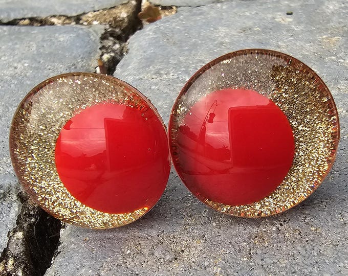 Red Pupil Fine Glitter Safety Eyes - Etsy