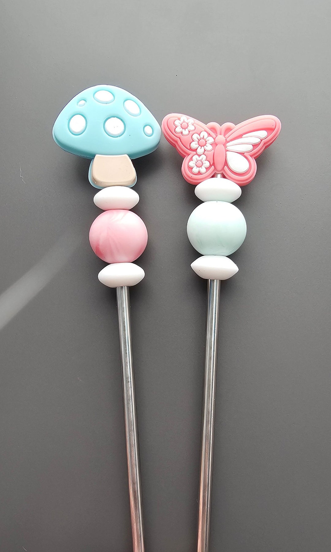 Butterfly and Mushroom Sewing Sticks - Etsy